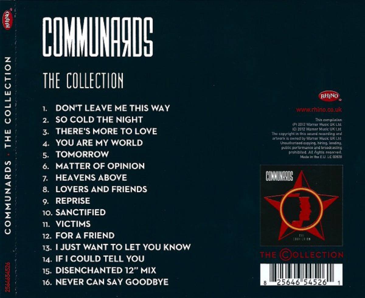The Communards The Collection : Back | CD Covers | Cover Century | Over ...